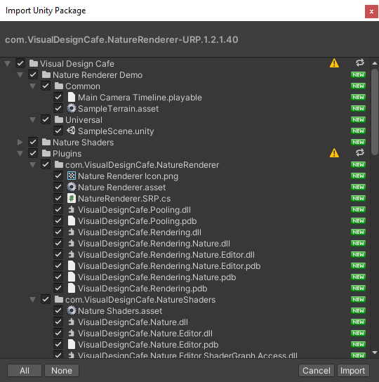 nature-renderer-import-package-for-render-pipeline
